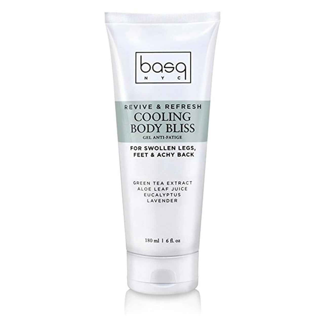 Basq NYC Cooling Body Bliss Lotion - Soothing Relief for Legs & Muscles ...